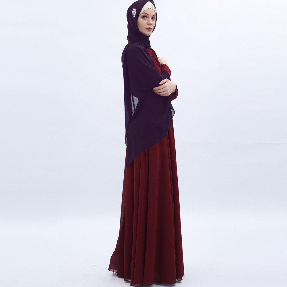 Buy Dropshipping Elegant Non See Through Maxi Dubai African Jilbab ...