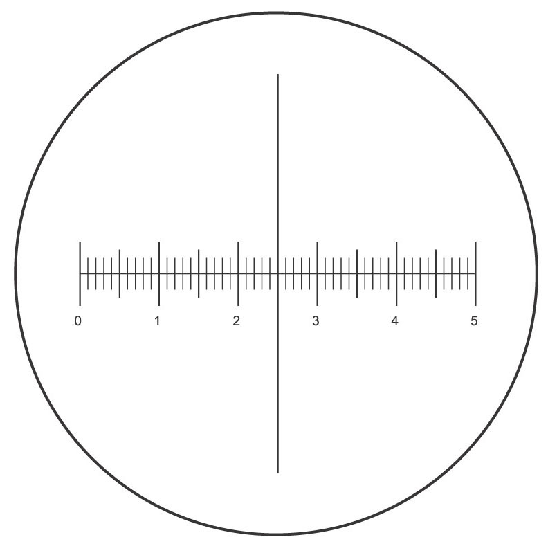 Buy Fc Microscope Eyepiece Reticle, Optical Crosshair Reticle, Reticle ...