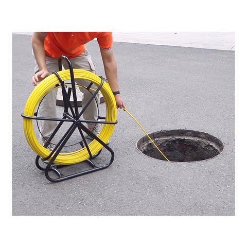 Buy Frp Fiberglass Detectable And Traceable Fiber Cable Push Duct Rod ...