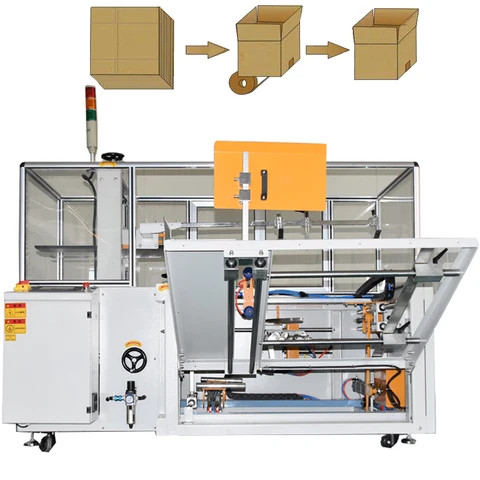 Buy Full Automatic Tape Bottom Sealer Cardboard Box Case Carton ...
