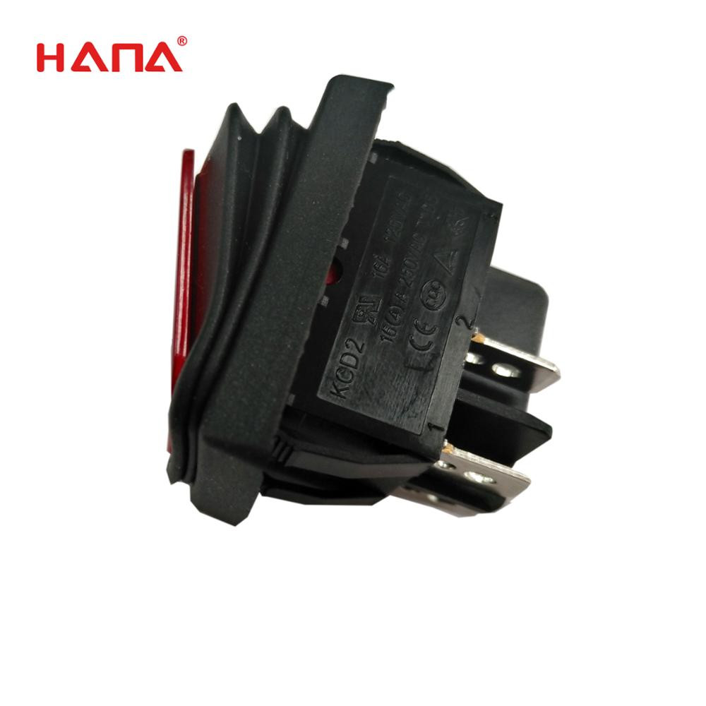 Buy Hana 4 Pins T105/55 Kcd2 Rocker Switch Labels Wiring Diagram, 4 ...