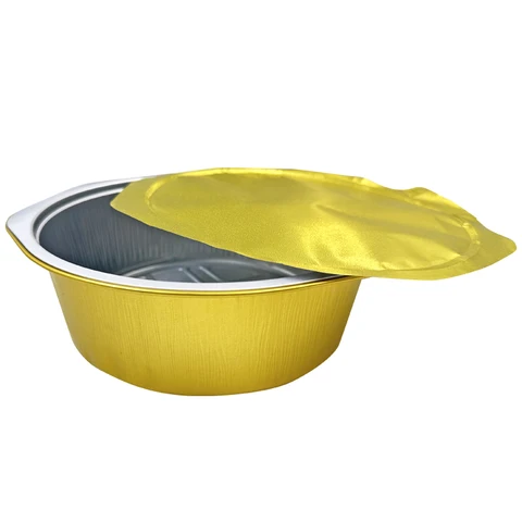 Buy High End Disposable Golden Baked Goods Packaging Foil Cups Smooth ...