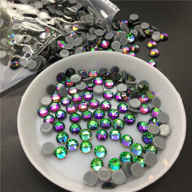 Buy High Quality Night Shining Glass Rhinestones Flat Back Non Hotfix ...