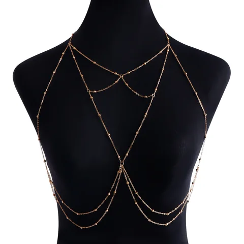 Buy High Quality Bikini Body Chain Exaggerated Zircon Party Beach Bra ...