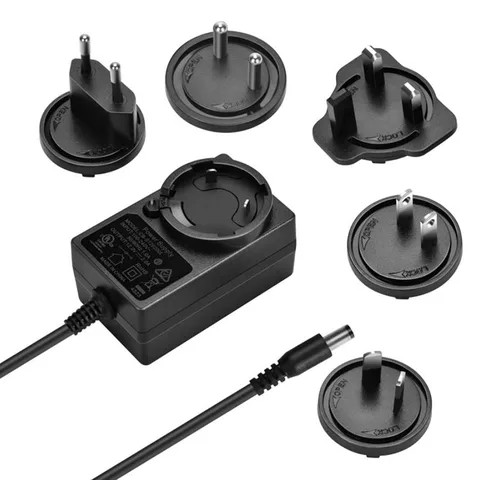 Buy Interchangeable Charger Convertible Plug Power Adapter 12v 0.5a 1a ...