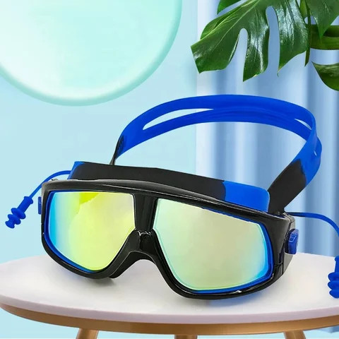 Buy Kids Uv Protected Mirror Coated Swimming Goggle Anti-fog And Strap ...