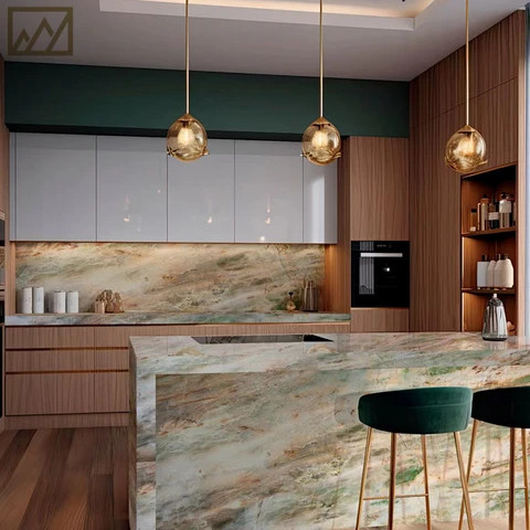 Buy Kings-wing Crystal Forest Luxury Transparent Marble Stone Custom ...