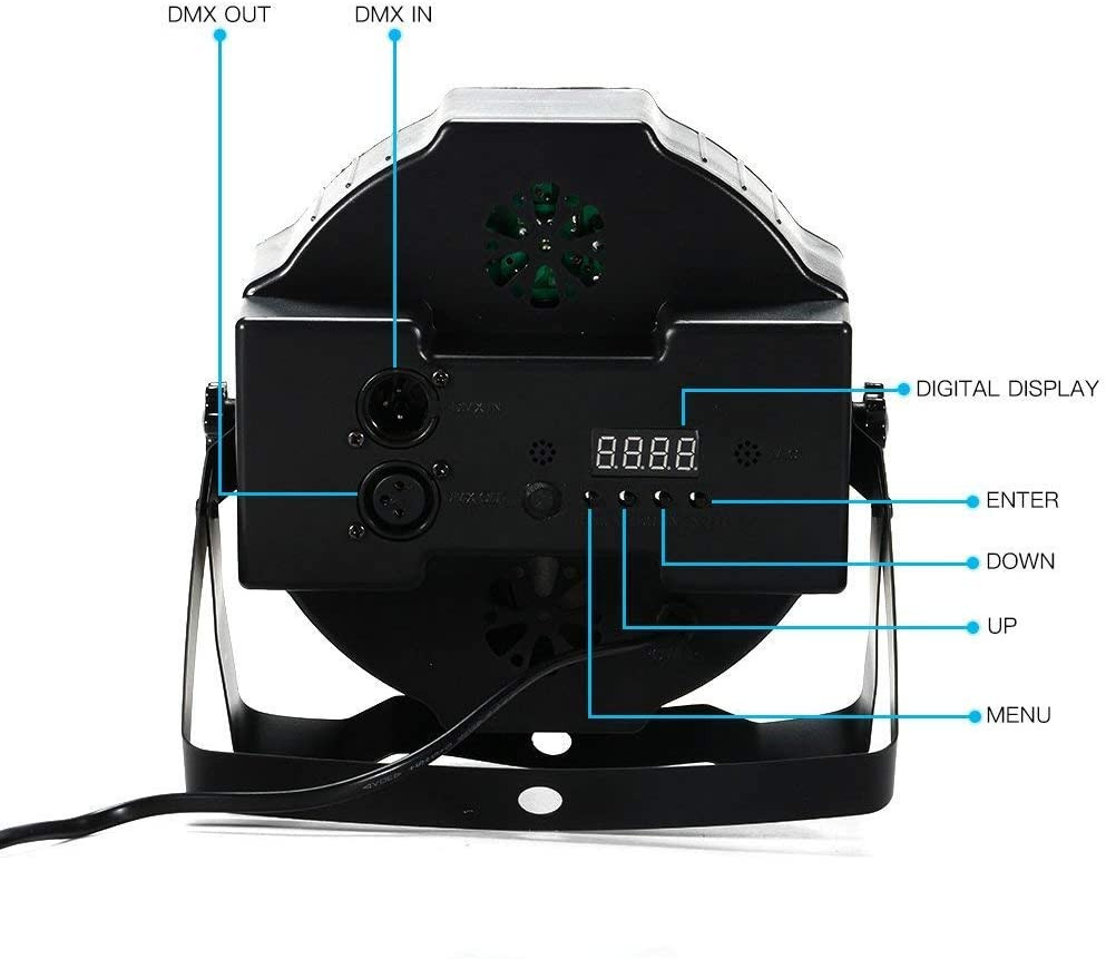 Buy Leds Rgb Sound Party Lights Live Concert Dj Uplighting Decorations ...