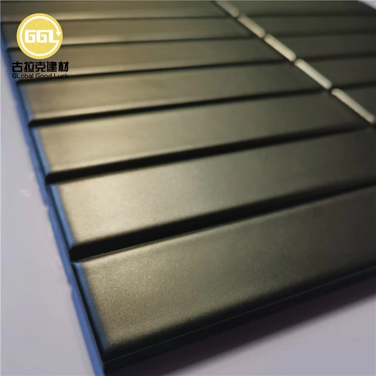 Buy Matt Black Ceramic Tile Strip Easy Clean Bathroom & Kitchen ...