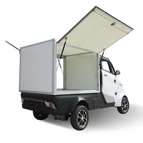 Buy Mini Electric Pickup Truck With Cargo Box Electric Van Small ...