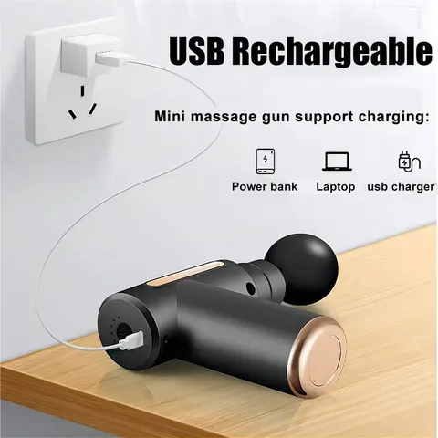 Buy Mini Massage Gun, Percussion Deep Tissues Muscle Massager Gun With ...