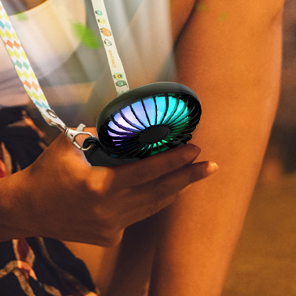 Buy Mini Usb Fan Led Light Handheld Fan Battery Operated Adjustable 3 ...