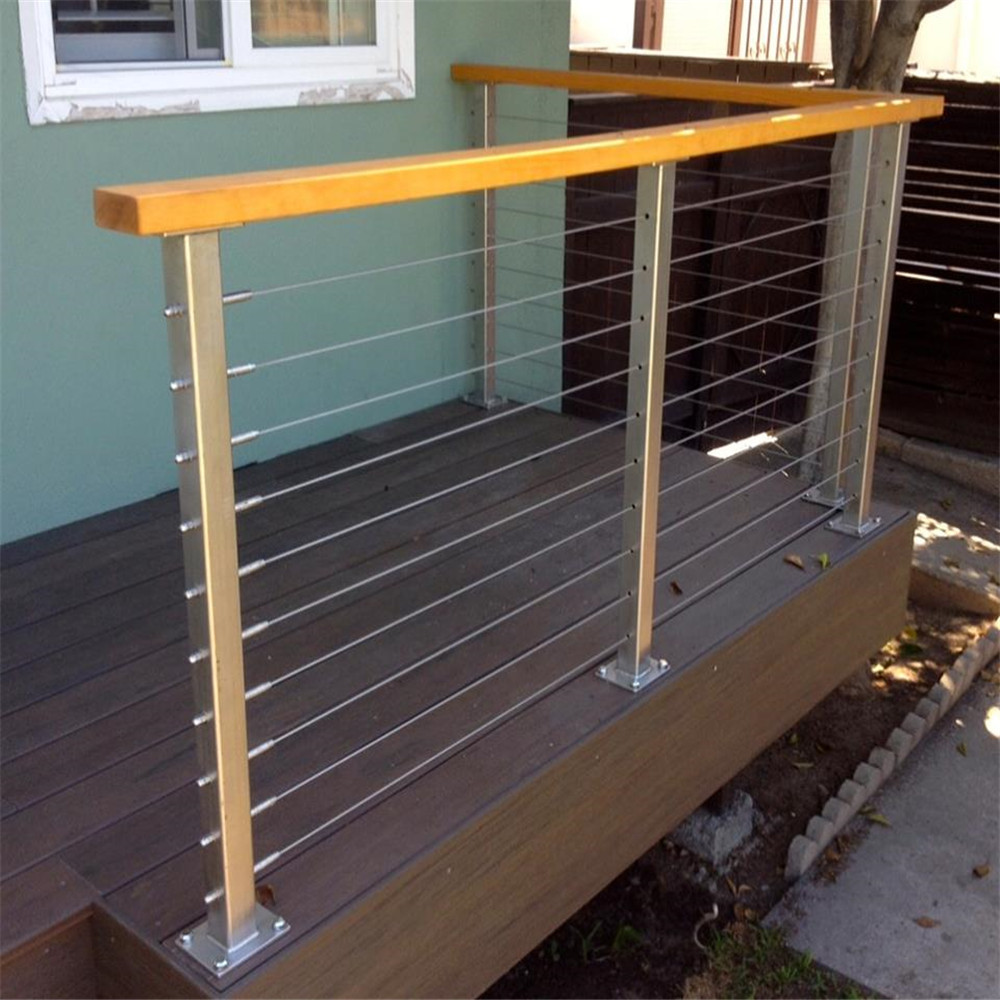 Buy Modern Design Steel Railing Balcony Railing Stainless Steel Cable ...