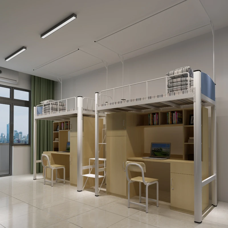 Buy Modern School Furniture Dormitory Steel Combination Beds Luxury ...