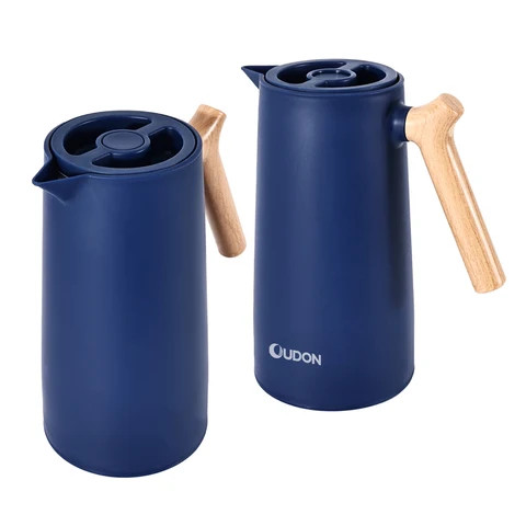 Buy New Design Glass Liner Press Button Insulated Coffee Carafe Double ...