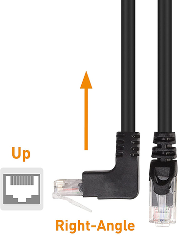 Buy Oem Utp Stp 90 Degree Right Left Angle Cat5 Cat5e Cat6 Cat7 Cat8 ...