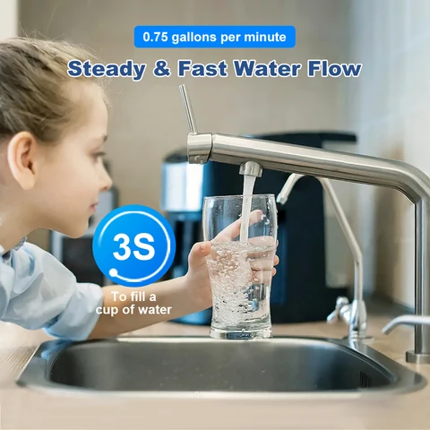 Buy Q5-5in1 11 Inch Under Table Water Filter Directly Connected To The ...