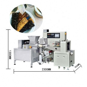 Buy Servo Motor Automatic Protein Bar Packing Machine Energy Fruit Cereal Bar Wrapper Protein ...