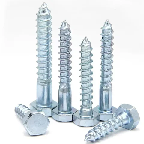 Buy Stainless Steel Hexagonal Head Wood Screw Galvanizing Of Carbon Steel Hexagonal Head ...