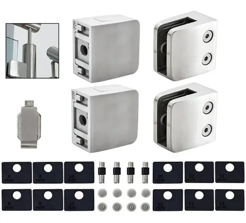 Buy Stainless Steel Stair Handrail Clip Railing Glass Clamp Balustrade ...