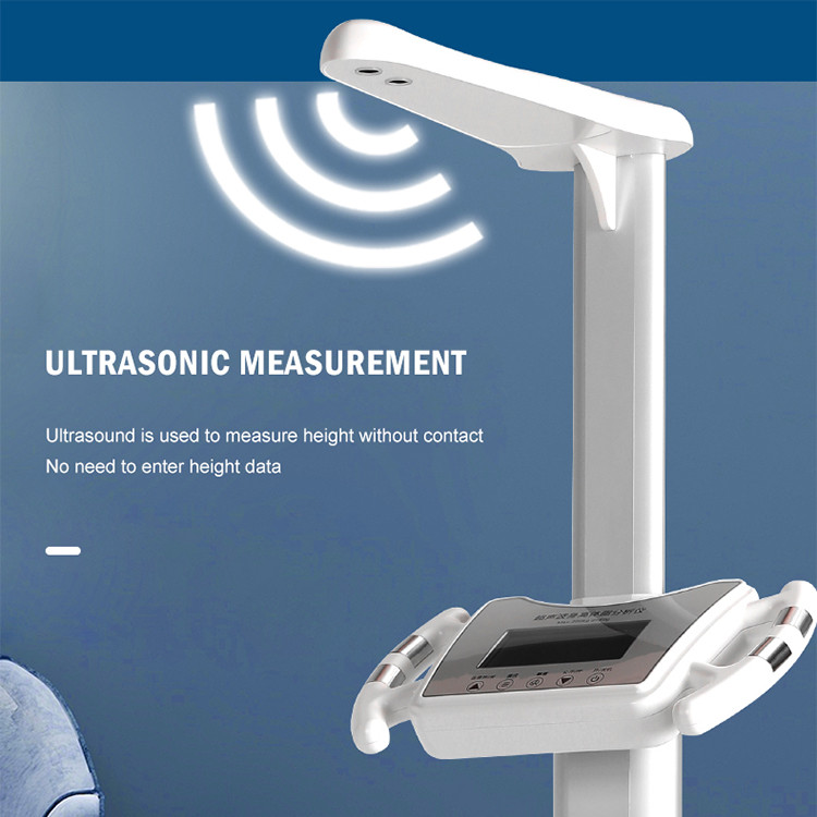 Buy Ultrasonic Human Body Fat Digital Height And Weight Measuring Scale ...