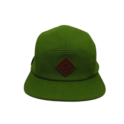 Buy Wholesale Custom 5 Panel Rubber Pvc-leather Logo Baseball Cap ...