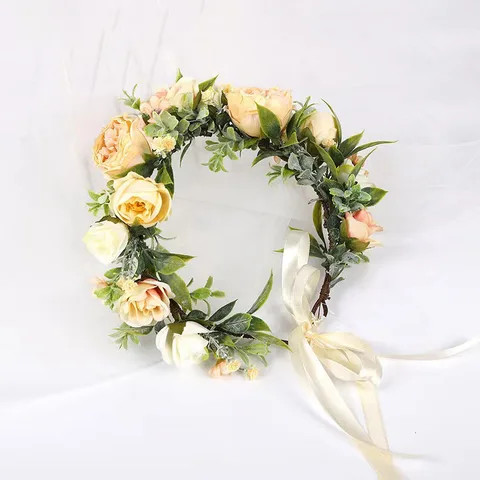 Buy Wholesale New Floral Hair Ring Real Silk Fabric Beautiful Corolla ...