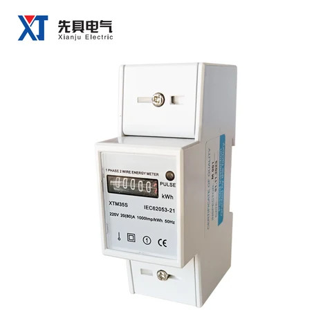 Buy Xtm35s-u Single Phase 2 Wire 2p Energy Kwh Meter Din Rail Smart ...