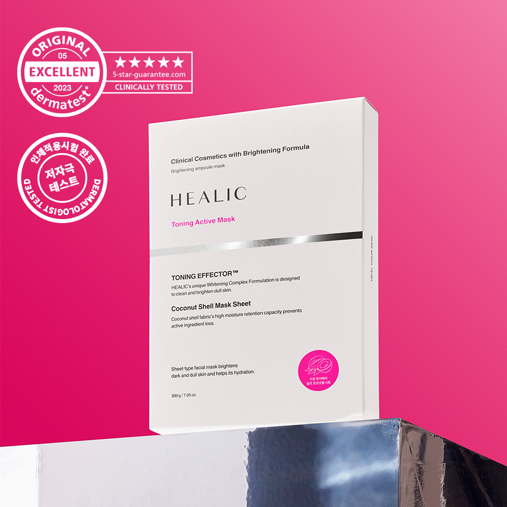 Buy Healic Premium Brightening & Hydrating Sheet Mask 5p Tranexamic Acid And Niacinamide Made In ...