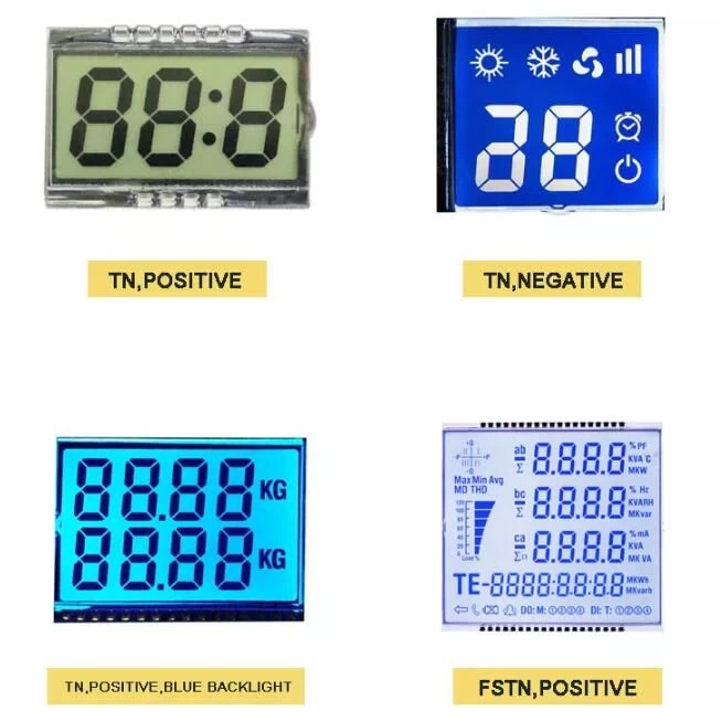 Buy 7 Segment Lcd Display Square Screen Monochrome Tn Htn Stn Va Lcd ...