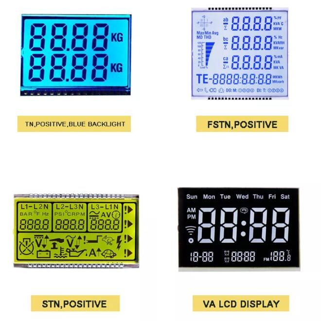 Buy 7 Segment Lcd Display Square Screen Monochrome Tn Htn Stn Va Lcd ...