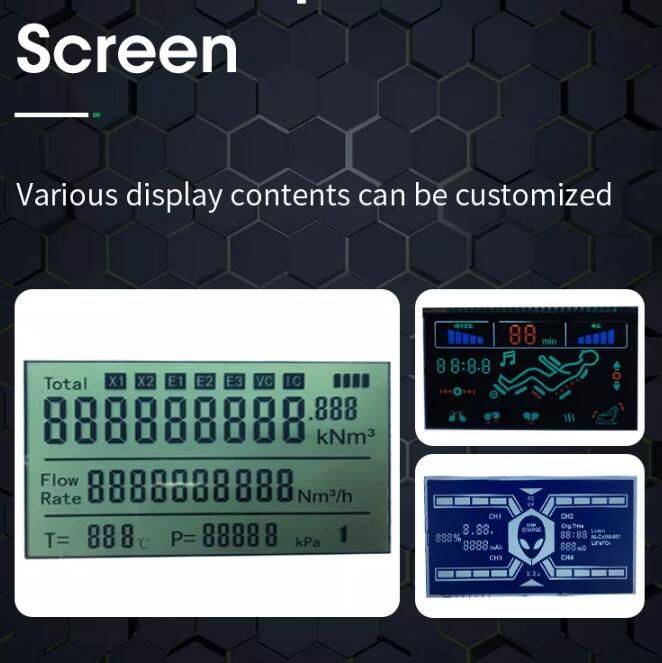 Buy 7 Segment Lcd Display Square Screen Monochrome Tn Htn Stn Va Lcd ...