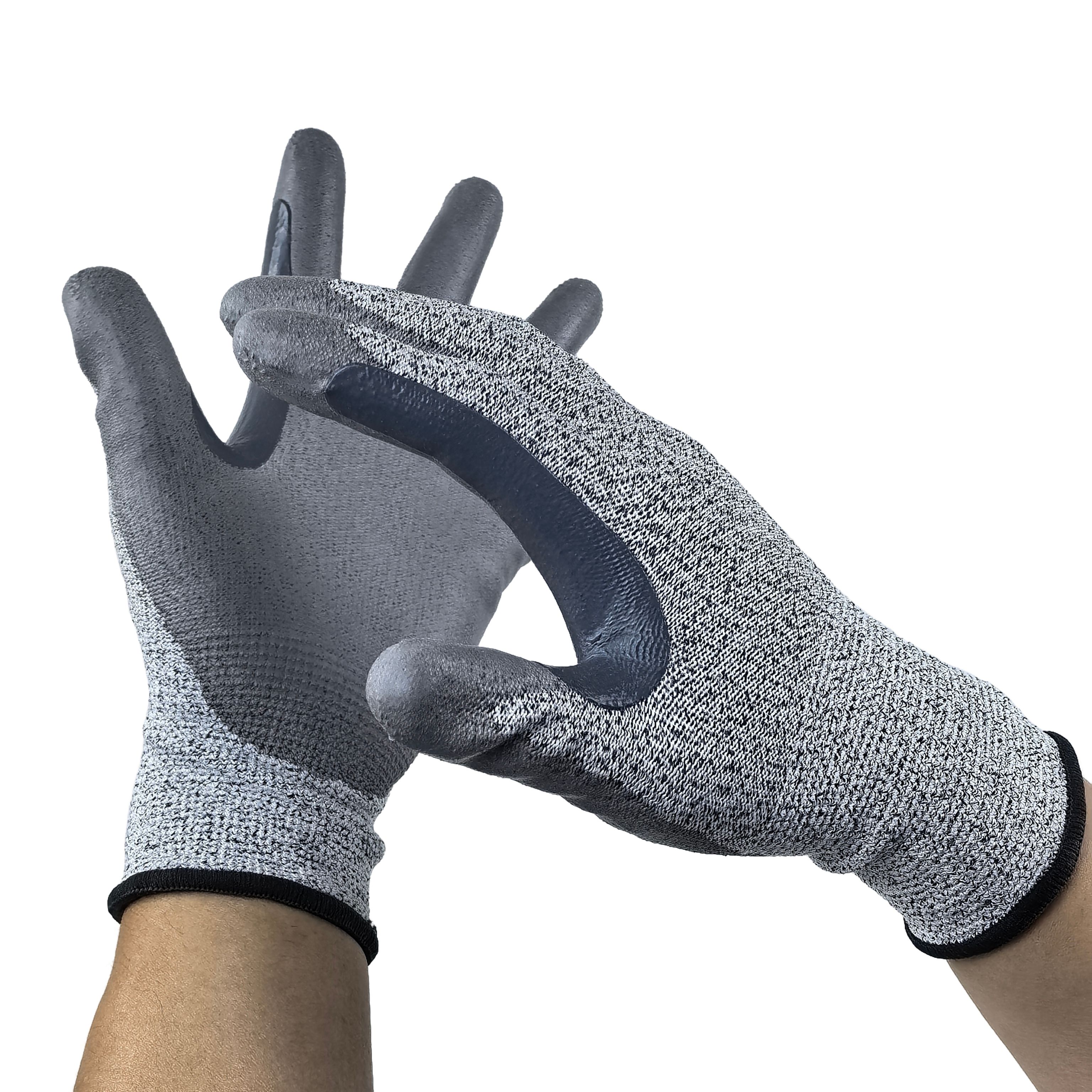 Buy Cut Level C Palm Dipped Pu Gloves 13g Reinforced Fourchettes ...
