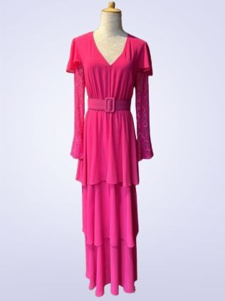 Buy Chiffon + Lace Dress (100% Polyester) from SHI WEI Garment Ltd ...