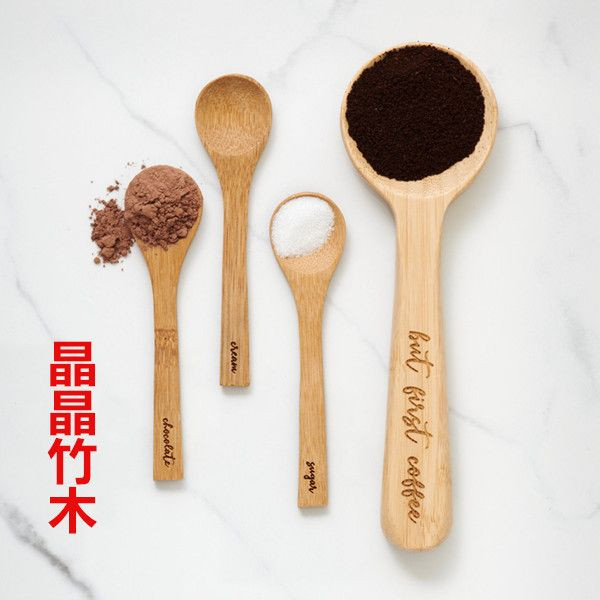 Buy Mini Bamboo Spoon Bamboo Scoop Engraved Logo Spoons from Shaowu ...