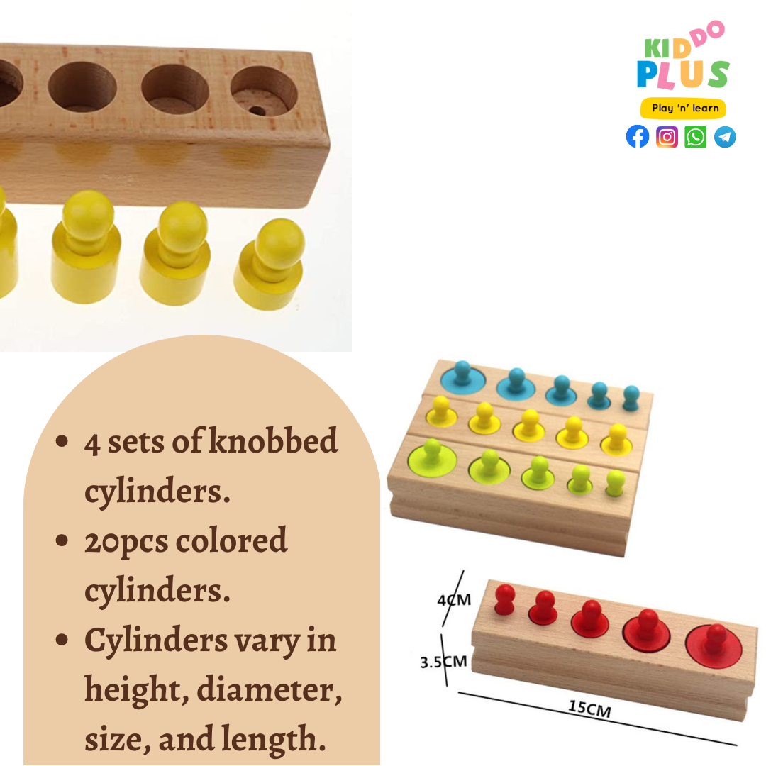 Buy Knobbed Cylinder from KiddoPlus, India | Tradewheel.com