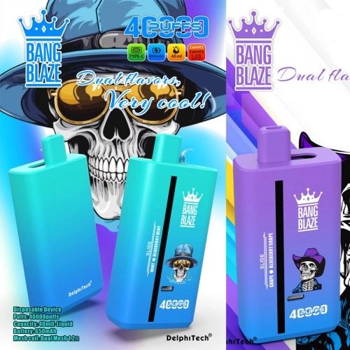 Buy Bang Blaze Disposable Vape With Display Dual Flavors 40000 Puffs E ...