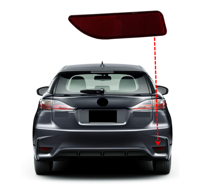 Buy Car Reflector Rear Bumper 81910-76010,81920-76010 Fog Lamp Auto ...