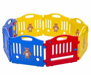 Buy 10 Panels Plastic Safety Play Center Fences Yard Baby Playpen from ...