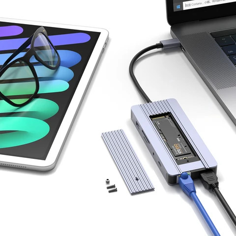 Buy 12 In 1 Usb C Hubs Type -c Multi-function Hub Docking Station M.2 ...