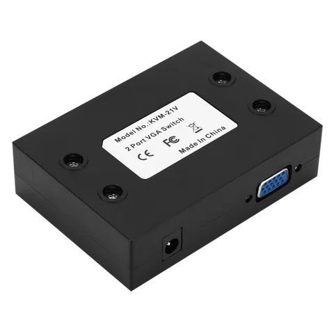 Buy 2 Input 1 Output Vga Switch 2 In 1 Out Plug And Play Support Vga ...