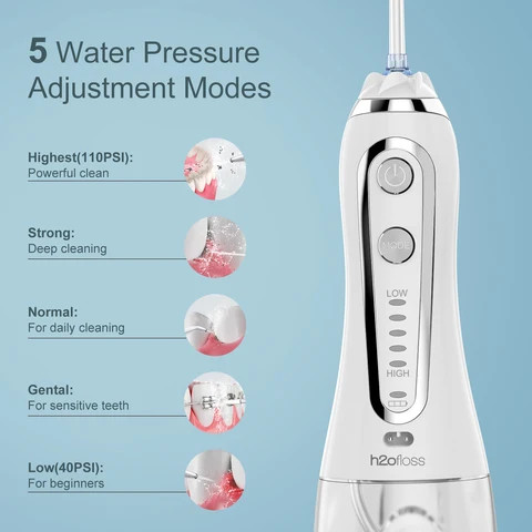 Buy 2023 Upgraded Cordless Electric Water Flosser H2o Oral Irrigator ...