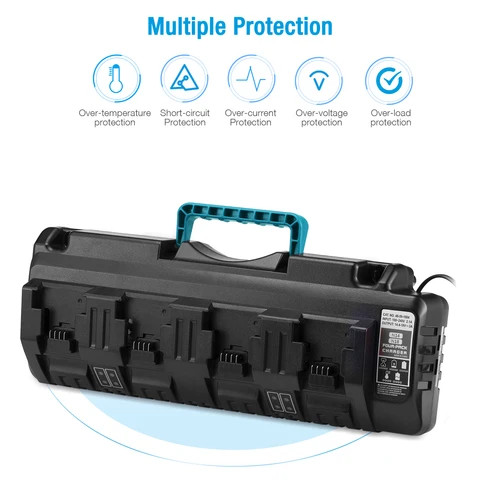 Buy 4 Slot Universal Rechargeable Batteries Dual Usb Lithium Ion Power ...
