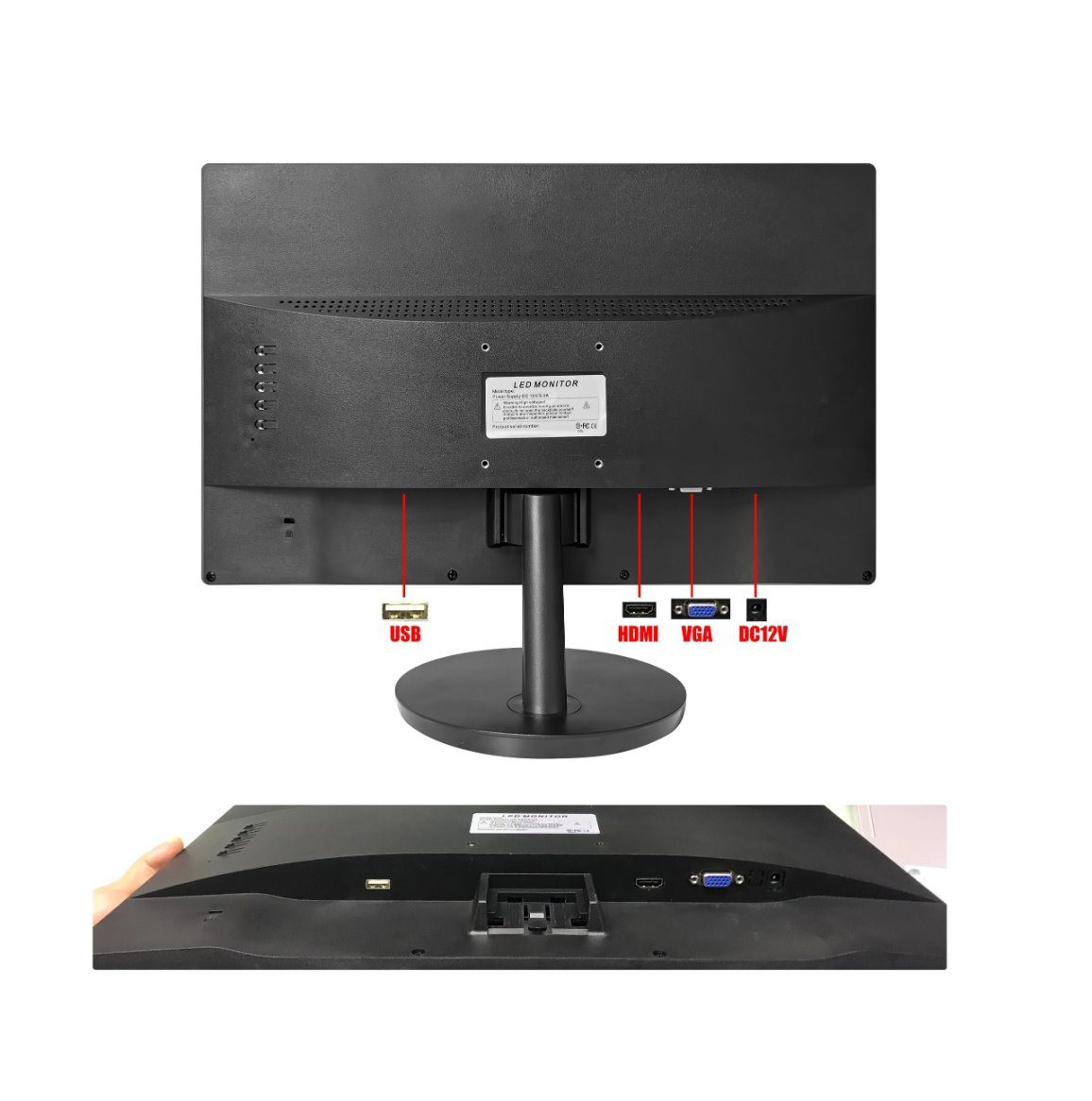 Buy Best C220 22-inch Pc Monitor Black Flat Tft Screen Fhd Lcd Display ...