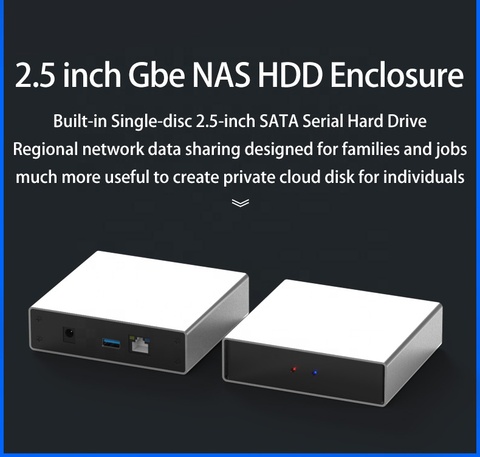 Buy Blueendless X3 Metal Silver 2.5 Inch Gbe Nas Networking Storage ...