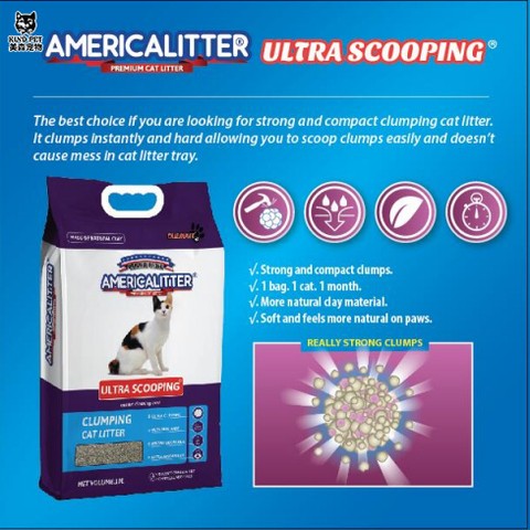 Buy Clumps Dont Break And Dont Cause Mess In Litter Tray-america Litter ...