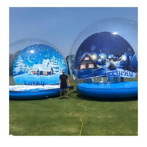 Buy Commercial Kids Bubble House Inflatable Snow Globe With Bouncing ...