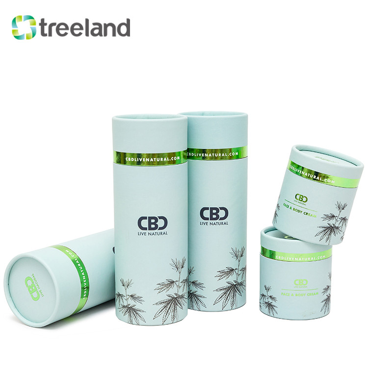 Buy Custom Cylinder Wrapping Paper Tubes Cbd Products Use Paper Tube ...