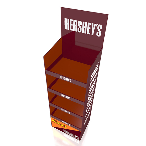 Buy Custom Retail Store Paper Display Racks Promotion Free Standing Pos ...