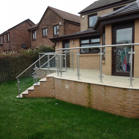 Buy Dd002 Stainless Steel Balustrade Balcony Post Glass Railing System ...